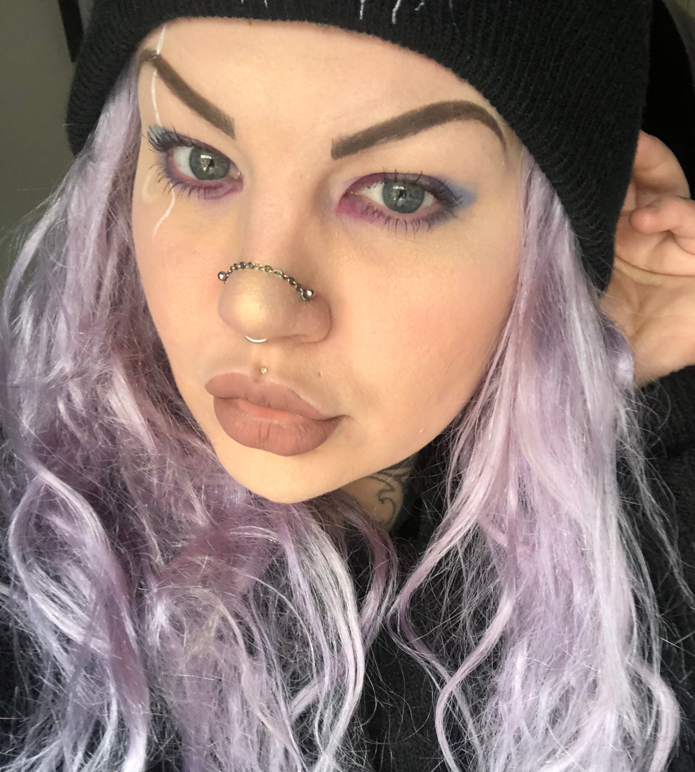 Rainbow Nose Chain Nostril Chain Nose Chain Piercing Chain - Etsy