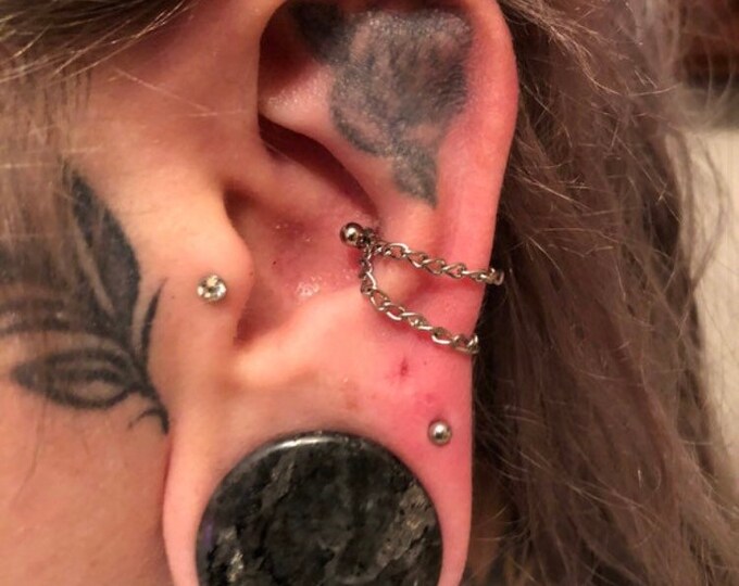2 Style Conch Chain Conch Piercing Ear Chainconch - Etsy