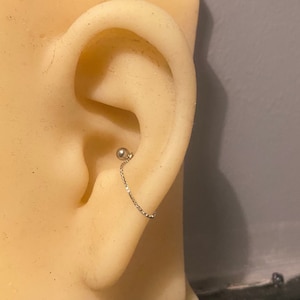 Conch Chain,box Chain, Ear Piercing Chain, Conch Piercing/conch ...