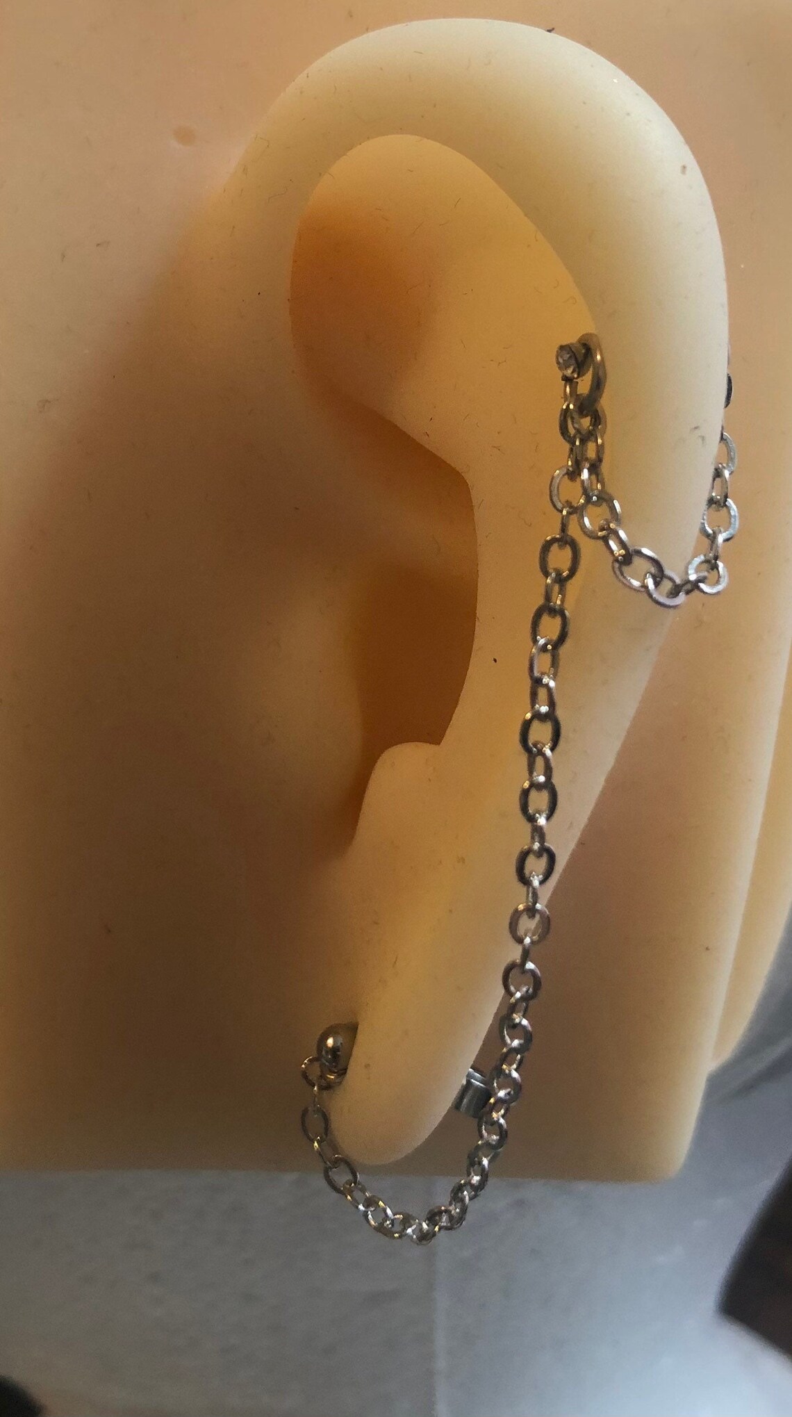 Helix Chain Ear Piercing Chain Helix to Lobe Chain - Etsy