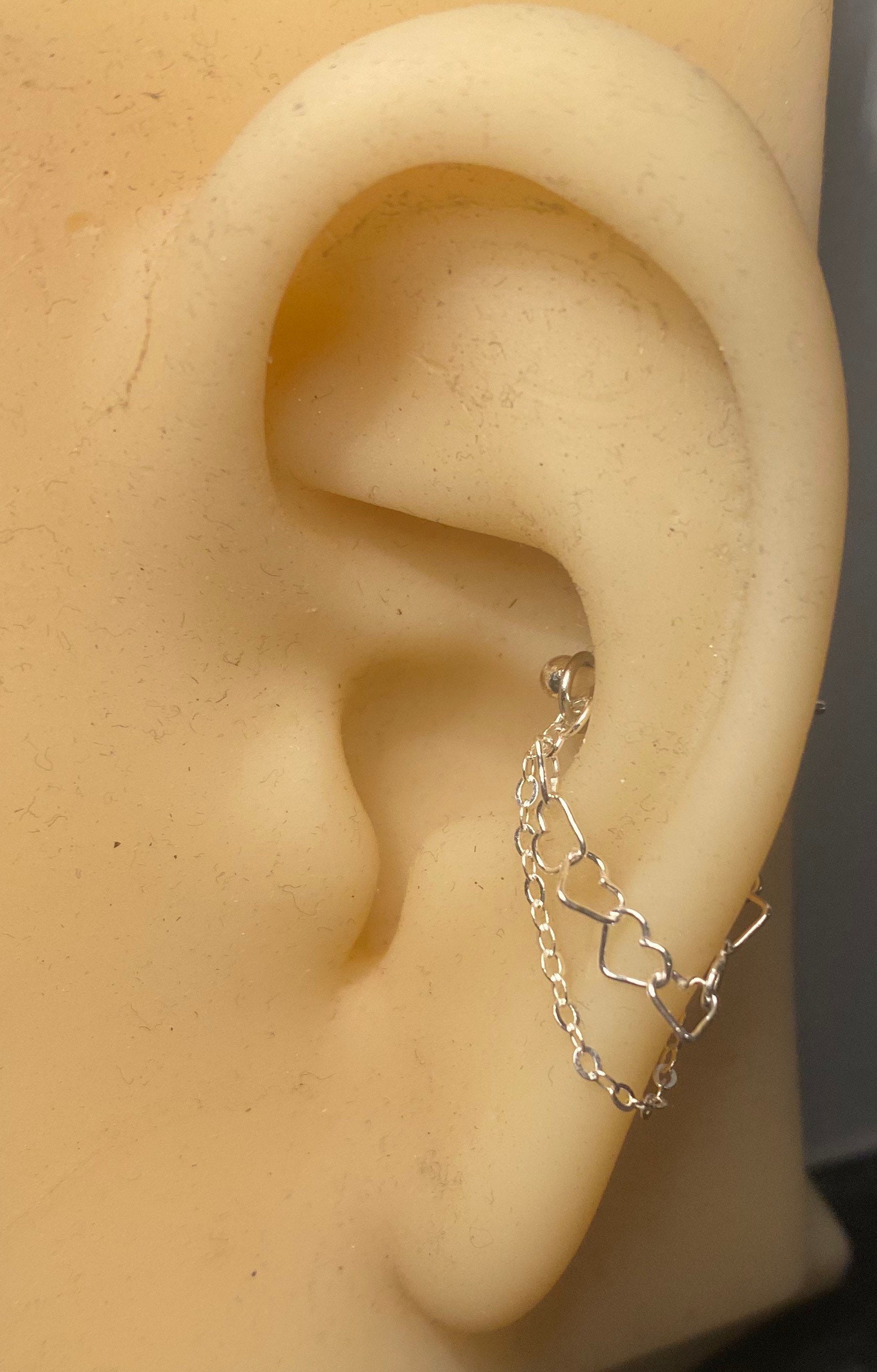 2 Style Conch Chain Conch Piercing Ear Chainconch | Etsy