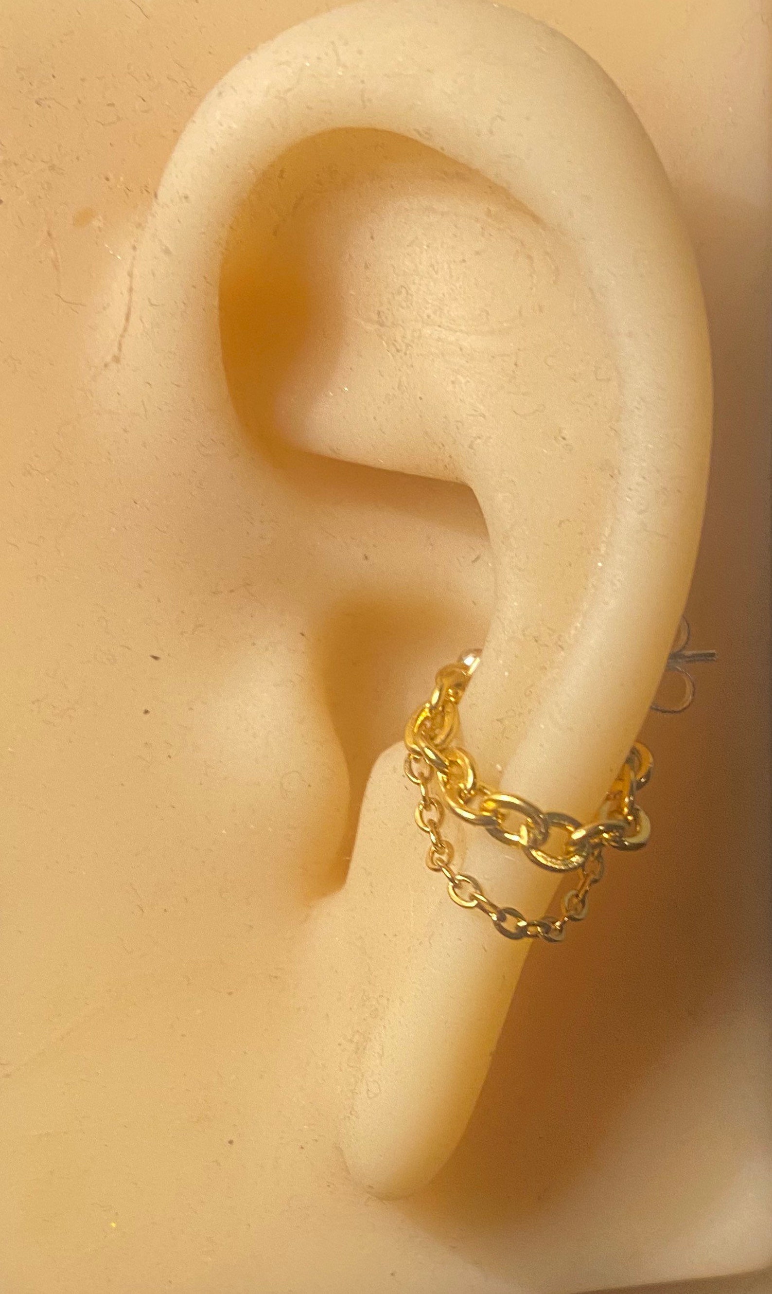 2 Style Conch Chain Conch Piercing Ear Chainconch | Etsy