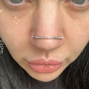 Snake Nose Chain, Box Chain, Silver Nose Chain, Box Nose Chain, Nostril ...