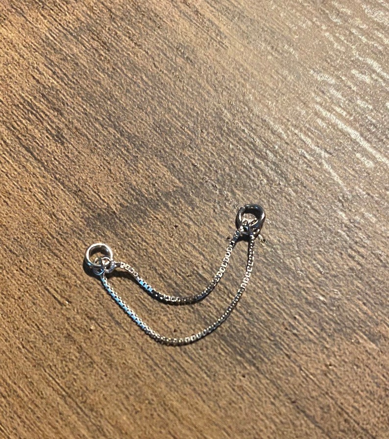 Double Box Helix/conch Chainbox Chain Ear Piercing Chain - Etsy