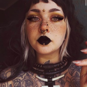 Gold Stainless Steel Nose Chain, Nostril Chain, Piercing Chain,nose ...