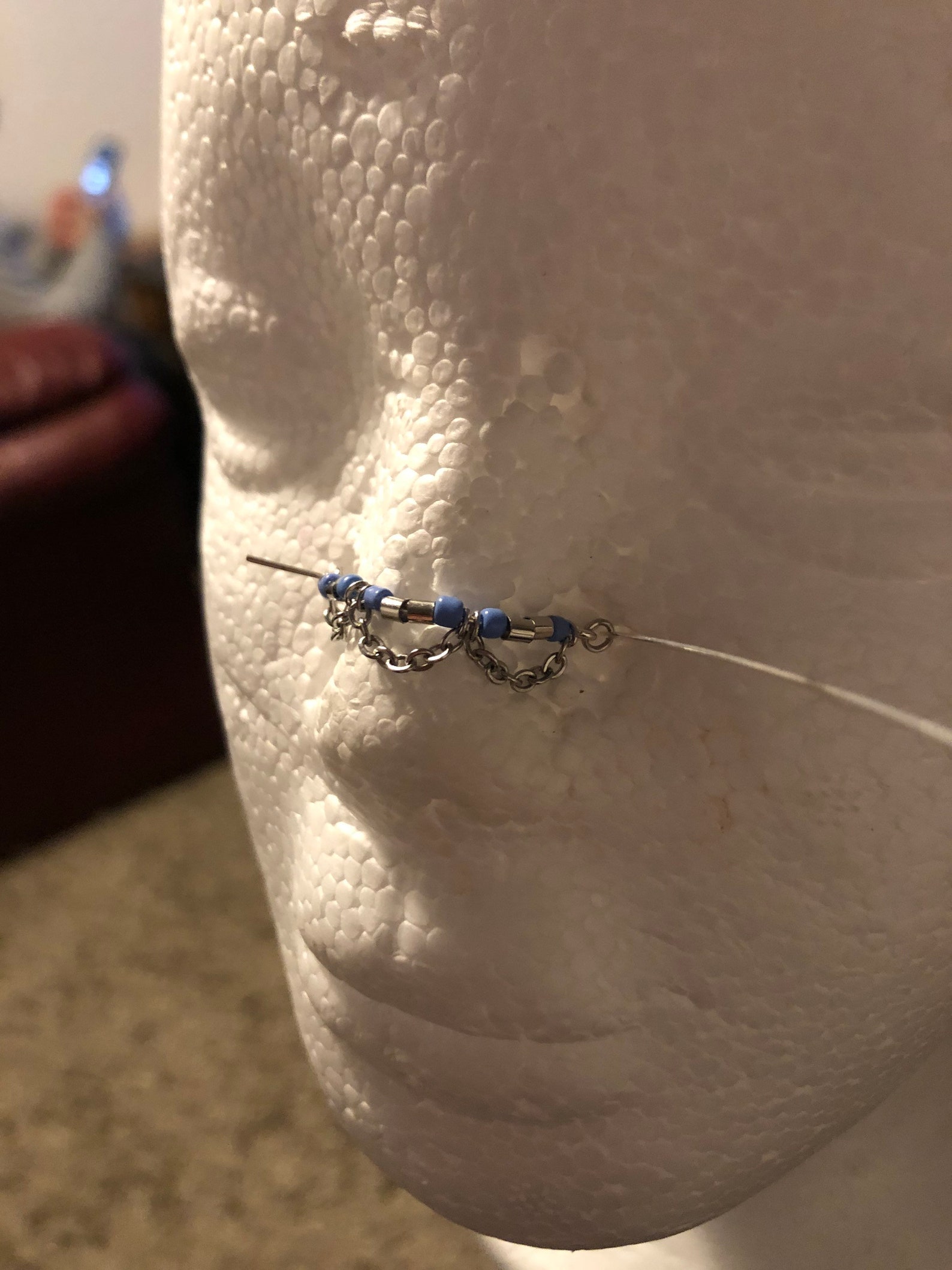 Custom Nose Chain Nose Chain Nostril Chain Nasalang Nose | Etsy