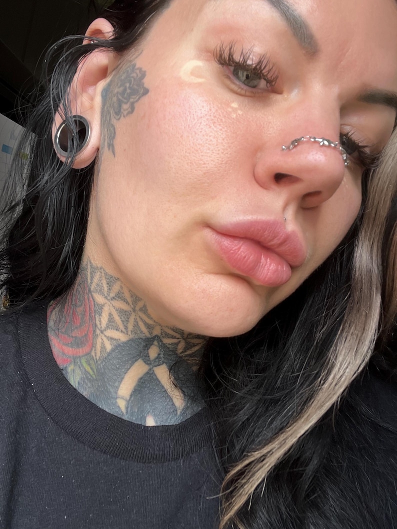 Stainless Steel Silver Star Nose Chain: Double Nostril Piercing Jewelry ...