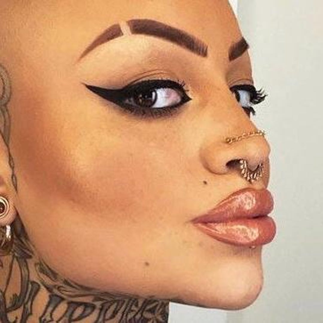 22k Gold Plated Nose Chain, Nostril Chain, Nose Chain, Nostril Piercing ...