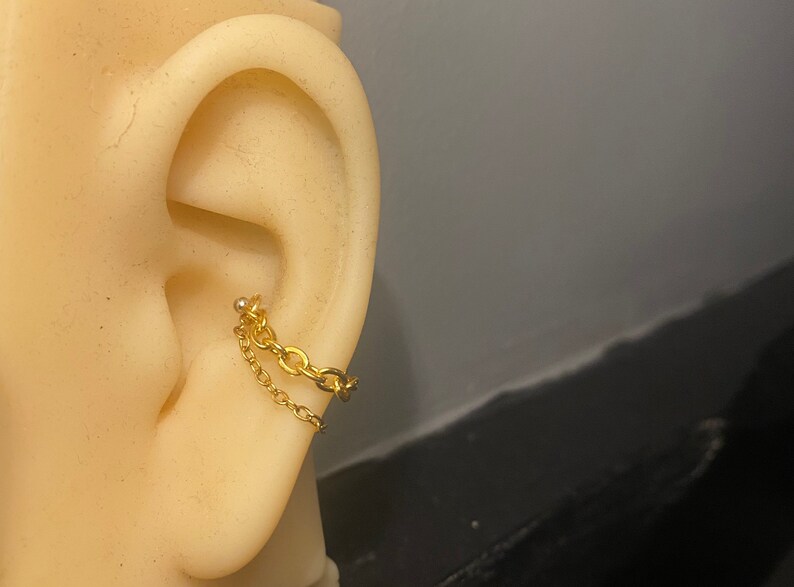 2 Style Conch Chain Conch Piercing Ear Chainconch | Etsy