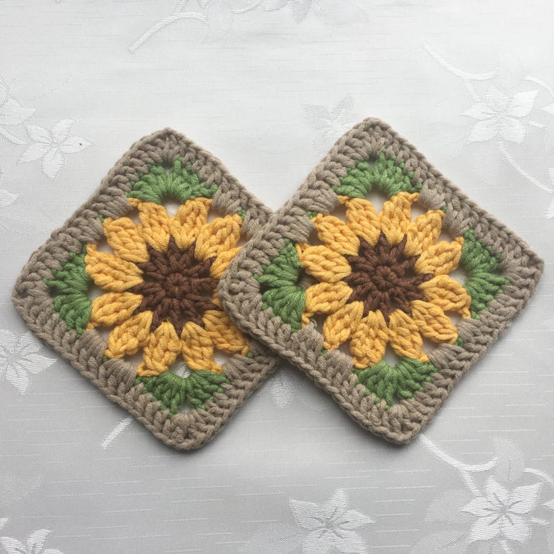 Crochet 6 Sunflowers - Etsy