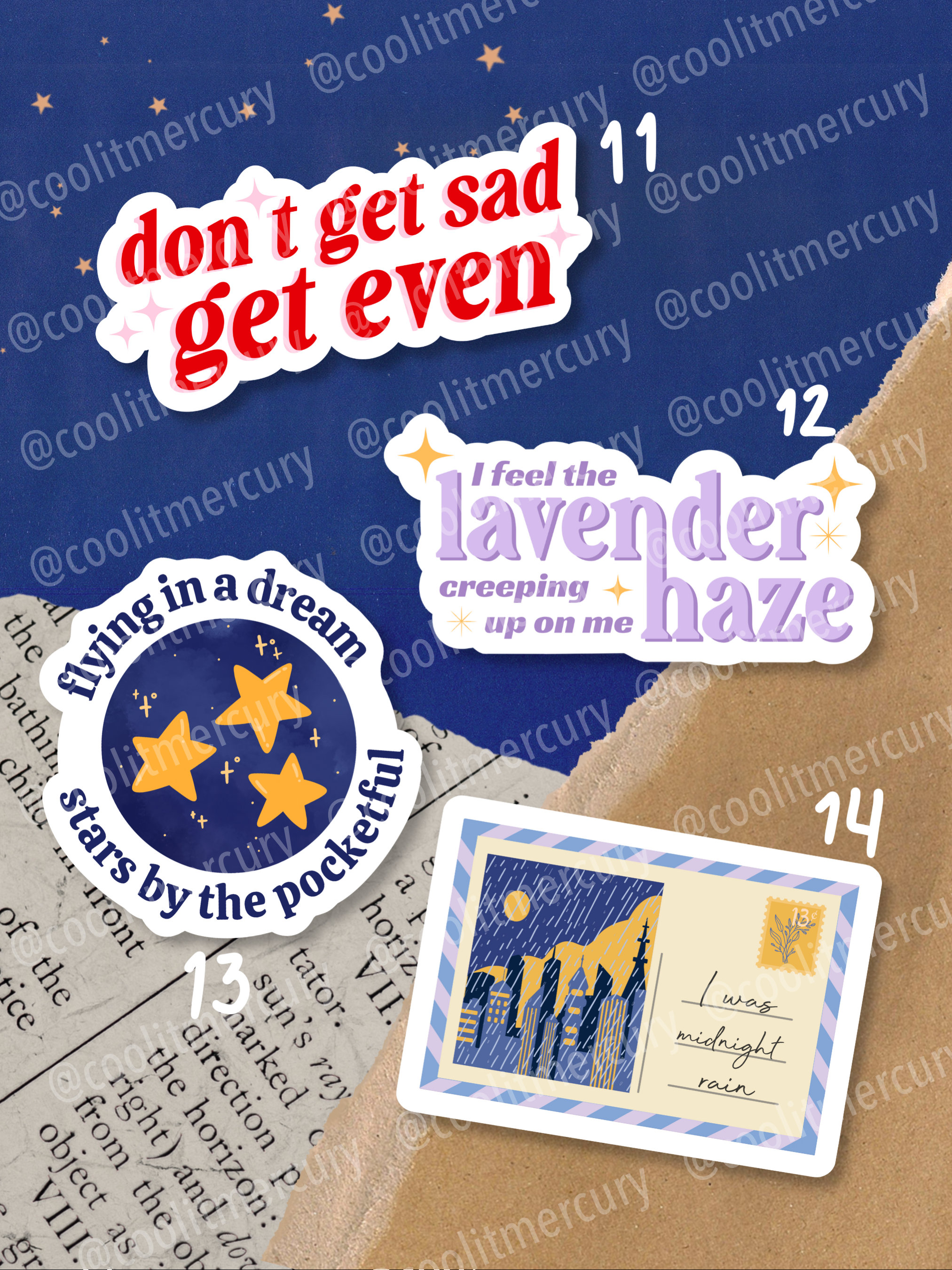 Midnights Glossy Die-cut Stickers / Aesthetic Stickers / Music - Etsy ...