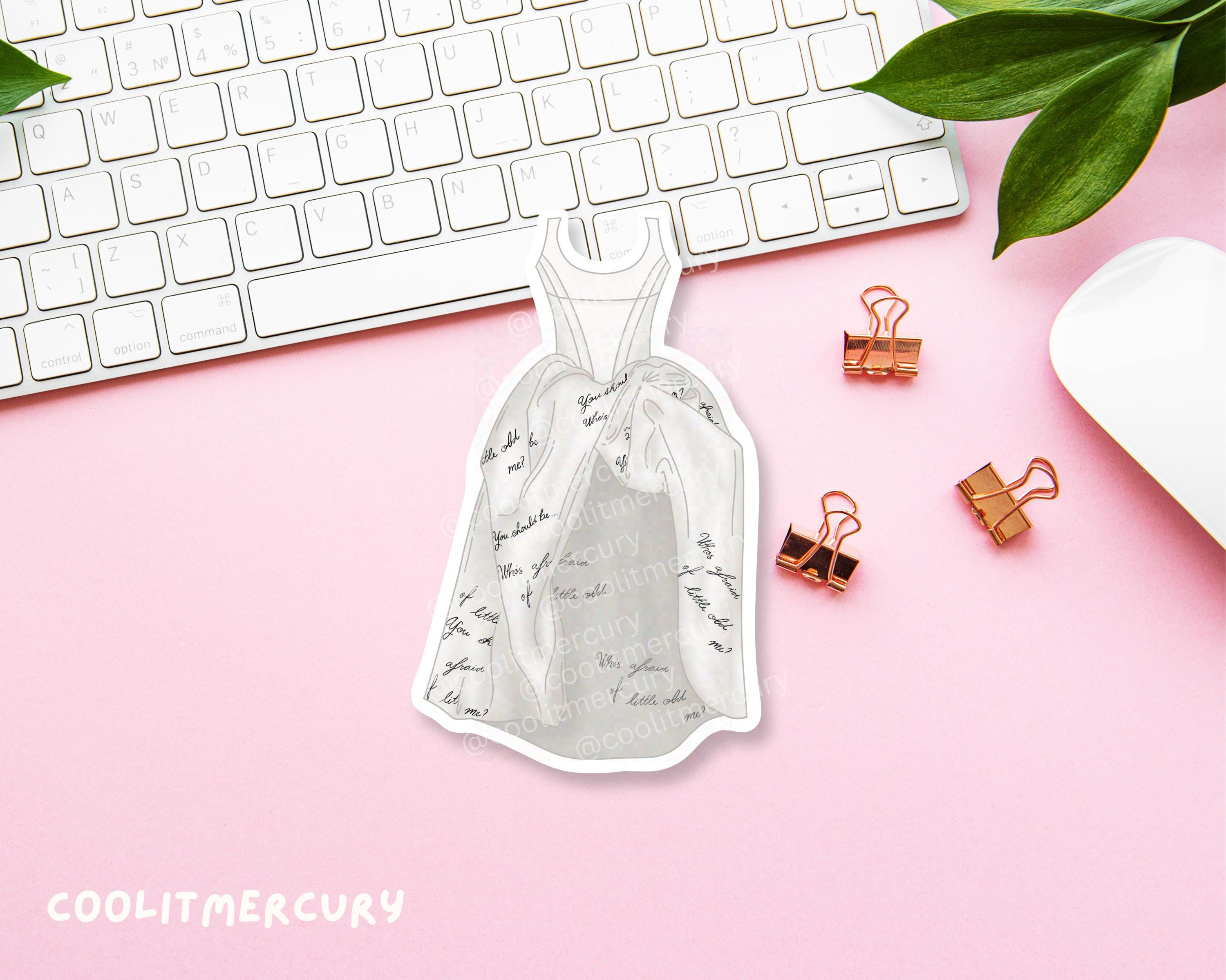 Poetry Inspired Dress Glossy Die-cut Sticker / Poet Stickers / Love and ...