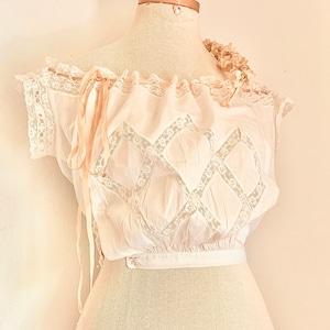 Cynara Antique Corset Cover Sz Xs Edwardian Corset Cover - Etsy