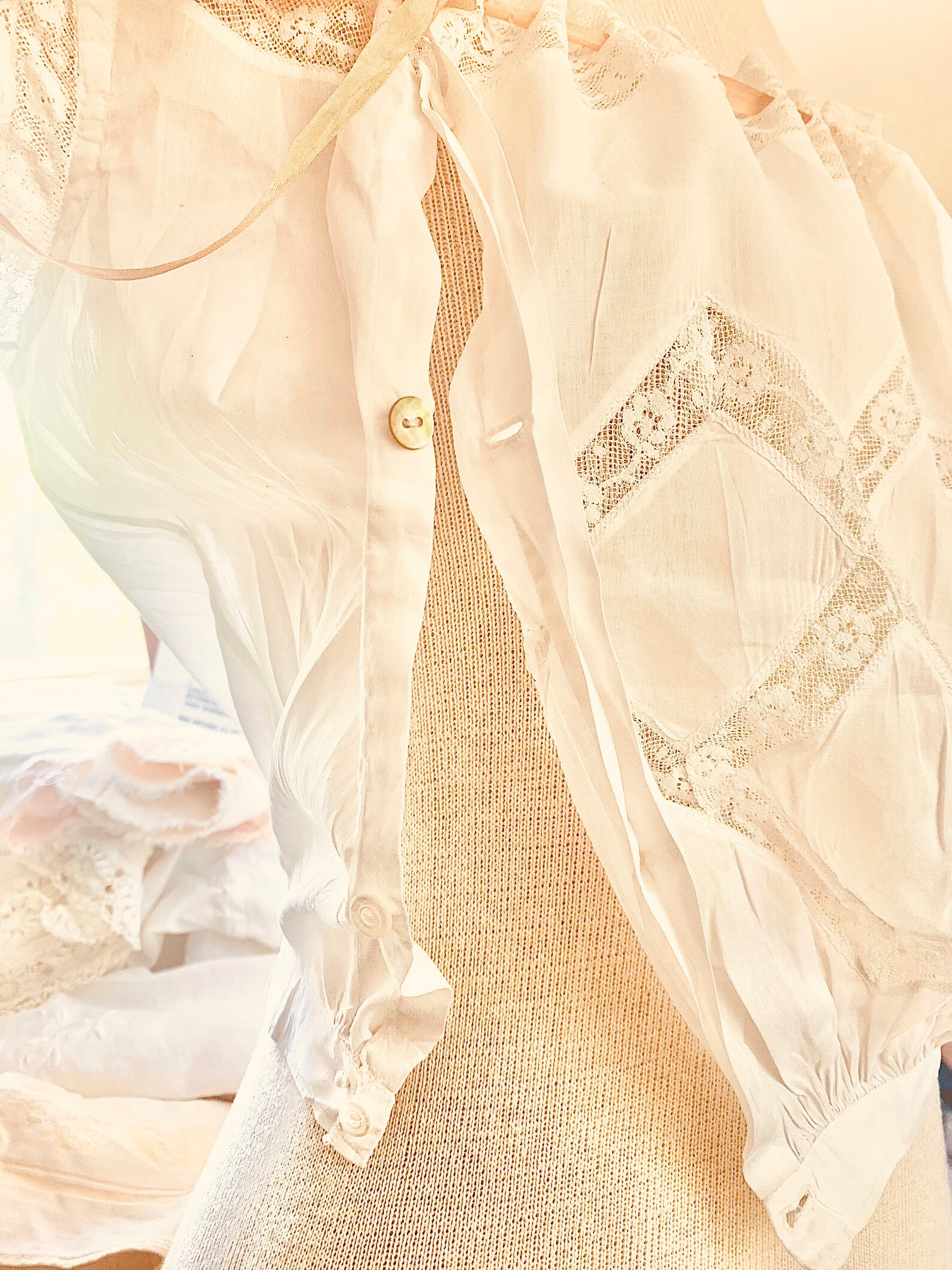 Cynara Antique Corset Cover Sz Xs Edwardian Corset Cover - Etsy