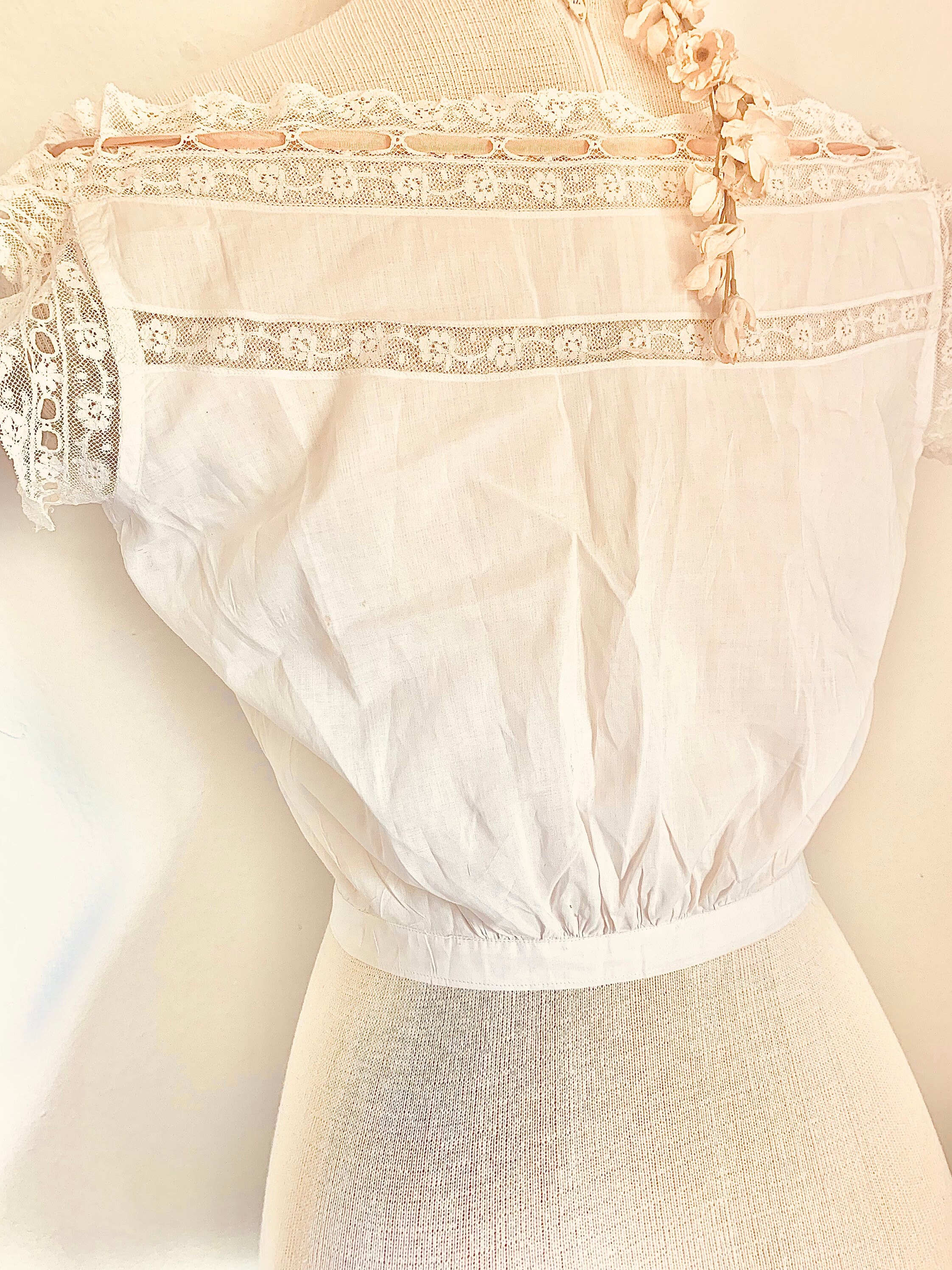 Cynara Antique Corset Cover Sz Xs Edwardian Corset Cover - Etsy