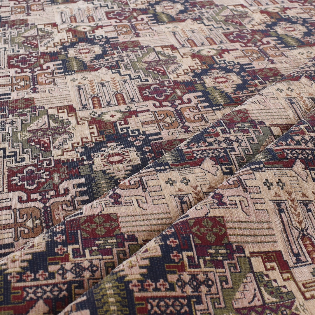 Anadolu Upholstery Fabric Kilim Acyrlic by the Meters,coton Upholstrey ...