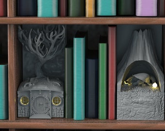 Book Nook 3d Print - Etsy