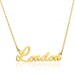Madison Name Necklace Stainless Steel in Colour Gold - Etsy UK