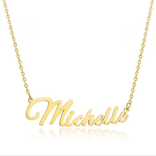 Michelle Name Necklace - Etsy