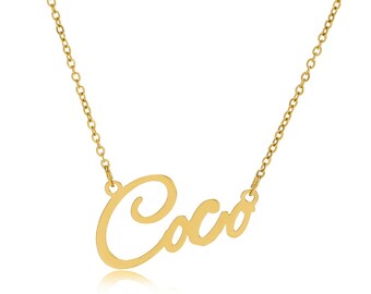 Coco Name Necklace - Etsy