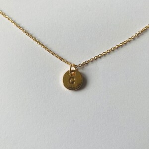 Letter C Initial Coin Necklace in Colour Gold - Etsy