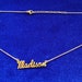 Madison Name Necklace Stainless Steel in Colour Gold - Etsy UK