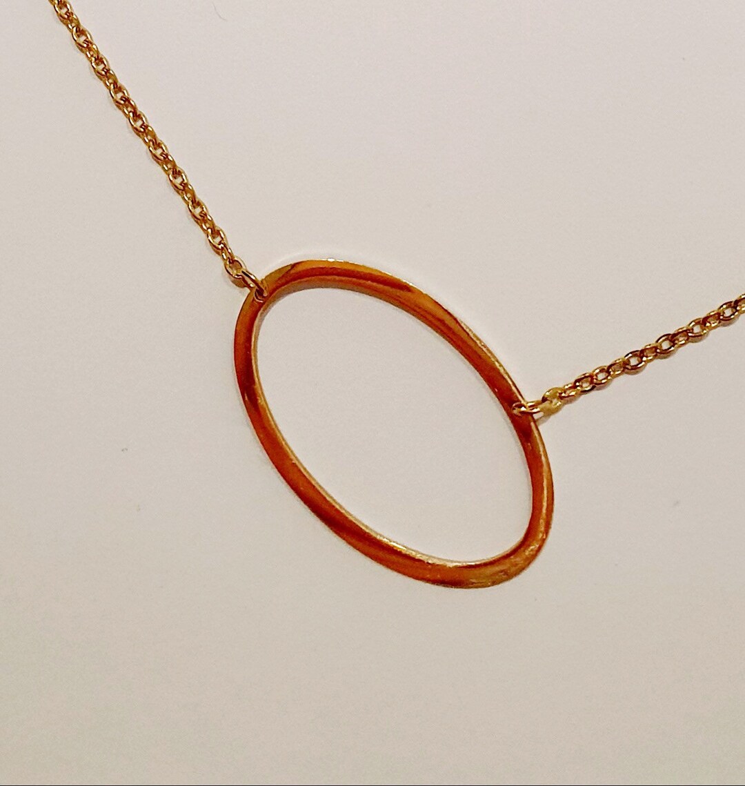 Slanted O Initial Necklace as Seen on TV - Etsy