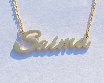 Salma Name Necklace - Etsy