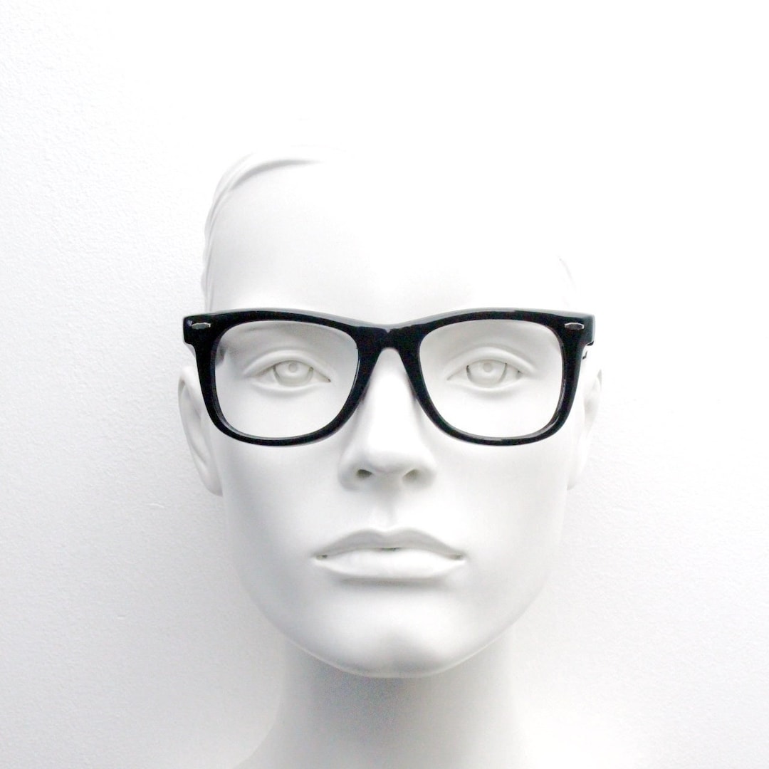 80s Vintage Wayfarer Design Glasses. All Time Classic Black Gloss ...
