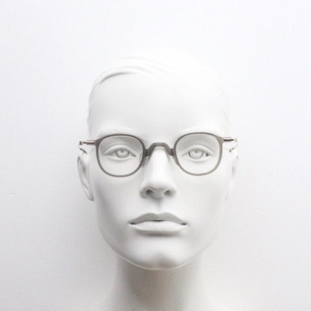 Snow Small Square Eye Glasses. Transparent Grey Acetate Optical Frames ...