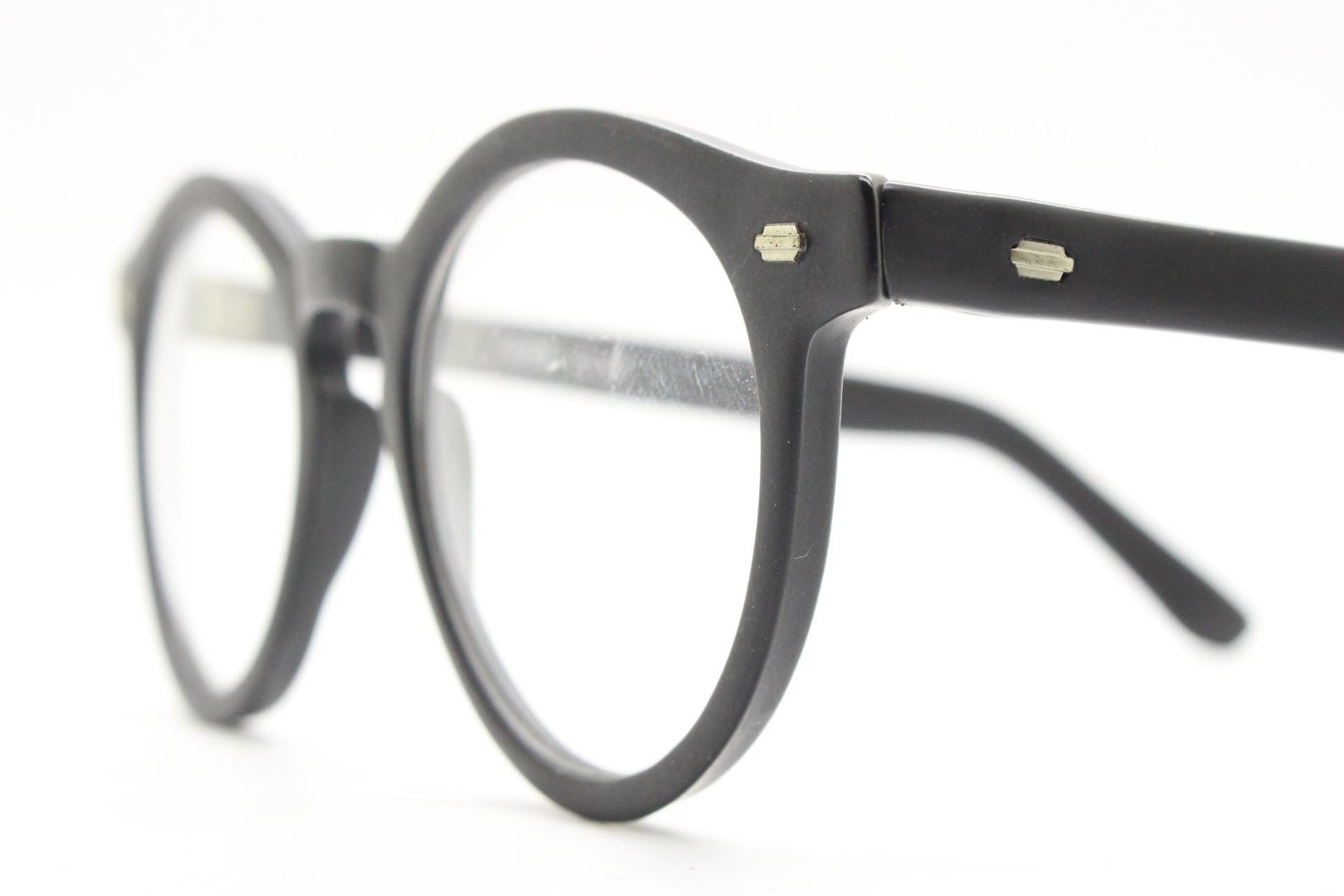 Oliver Smith Round Eye Glasses. Black Matt Finish Optical Frames With ...