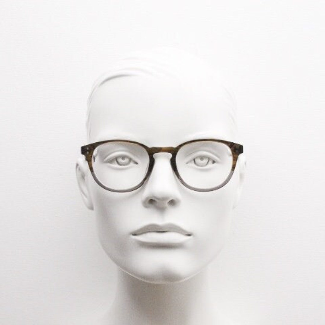 Land Rover Vintage Round 40s Design Eye Glasses.mottled Brown and Grey ...
