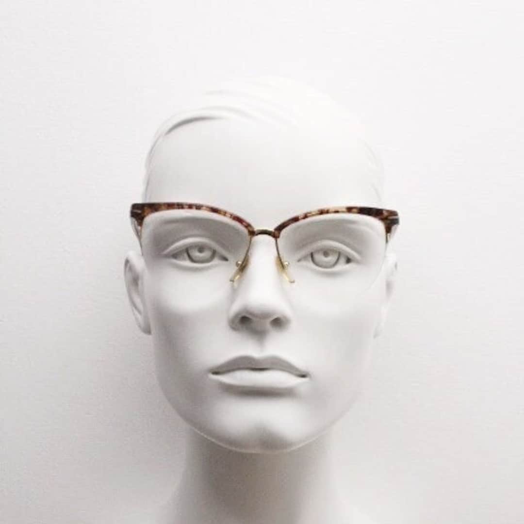 Versace 90s Vintage Brow Line Cat Eye Glasses Made in Italy. Elegant ...