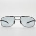 90s Vintage Modified Rectangular Aviator Sunglasses. Gunmetal Chrome ...