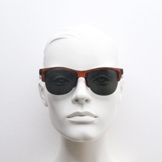 90s vintage modified wayfarer design sunglasses. Tran… - Gem