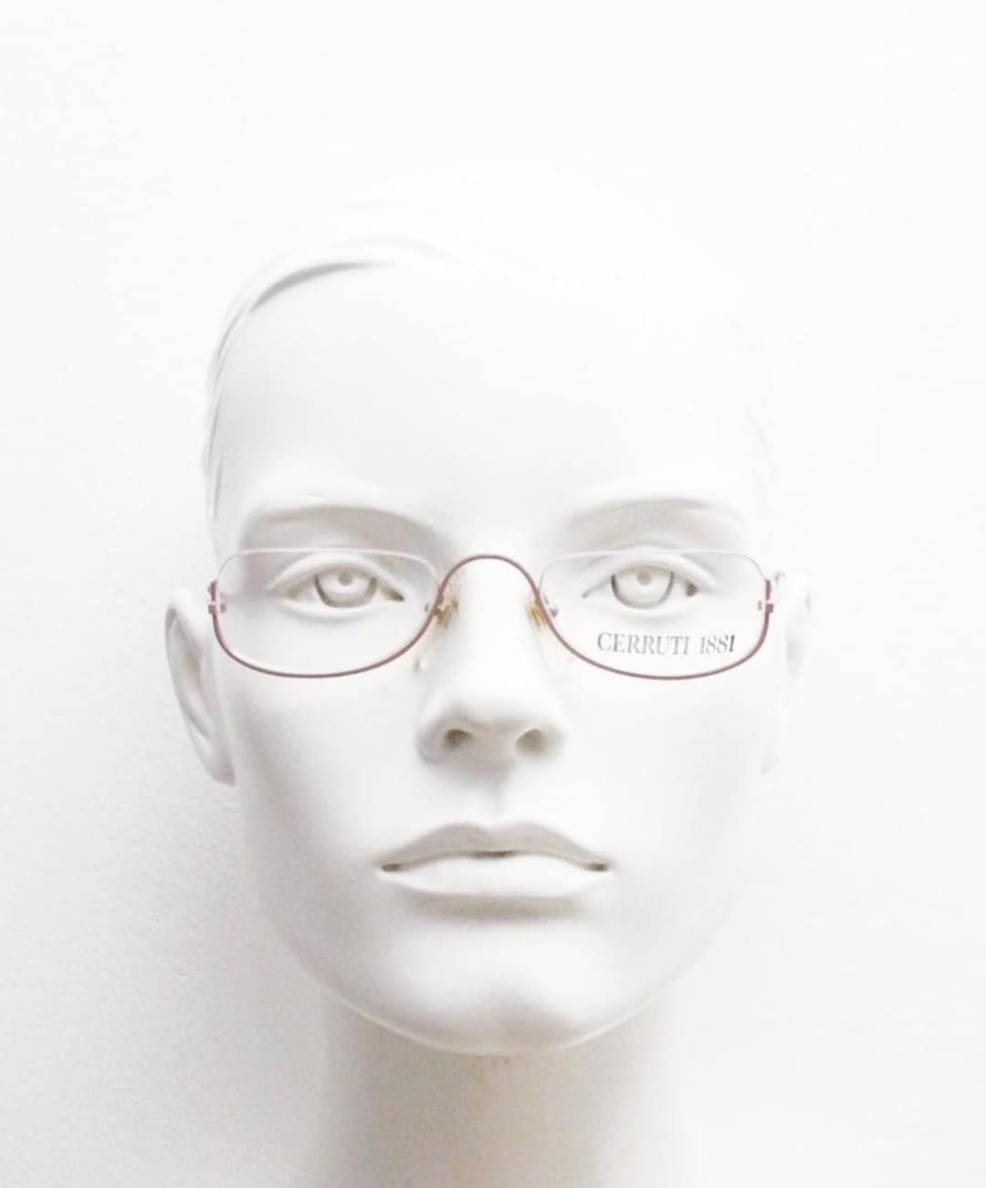 Cerruti 1881 Half Moon Eye Glasses. Pink Half Frame Optical Eyeglasses ...