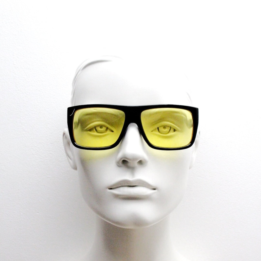 Y2K Vintage Square Modified Aviator Sunglasses. Classic 70s Style ...