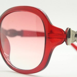 Y2k Vintage Big Bug Eye Sunglasses. Womens Transparent Red Oversized ...