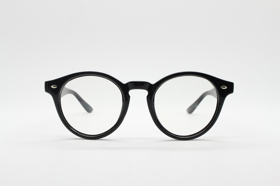 90s Vintage Black Rounded Wayfarer Style Glasses. Black Gloss Optical Frames With Clear Lenses. Prescription Eyeglasses. RX Spectacles Etsy Canada