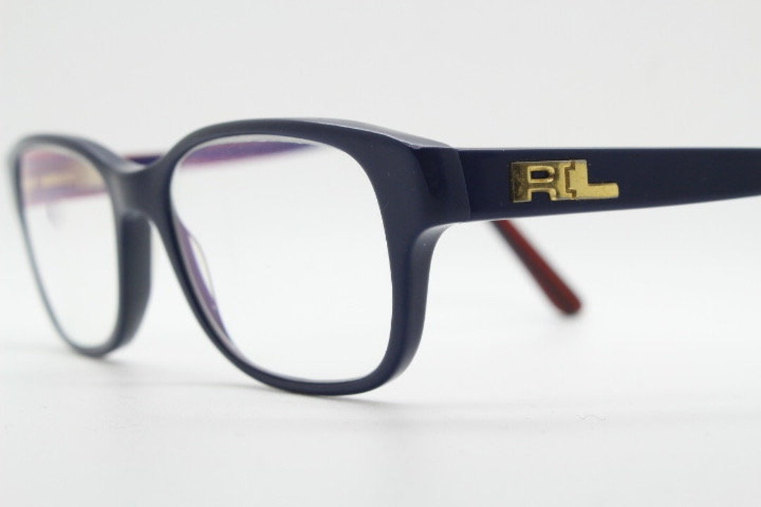 Ralph Lauren Rectangular Eye Glasses Model 6119. Navy Blue Acetate ...