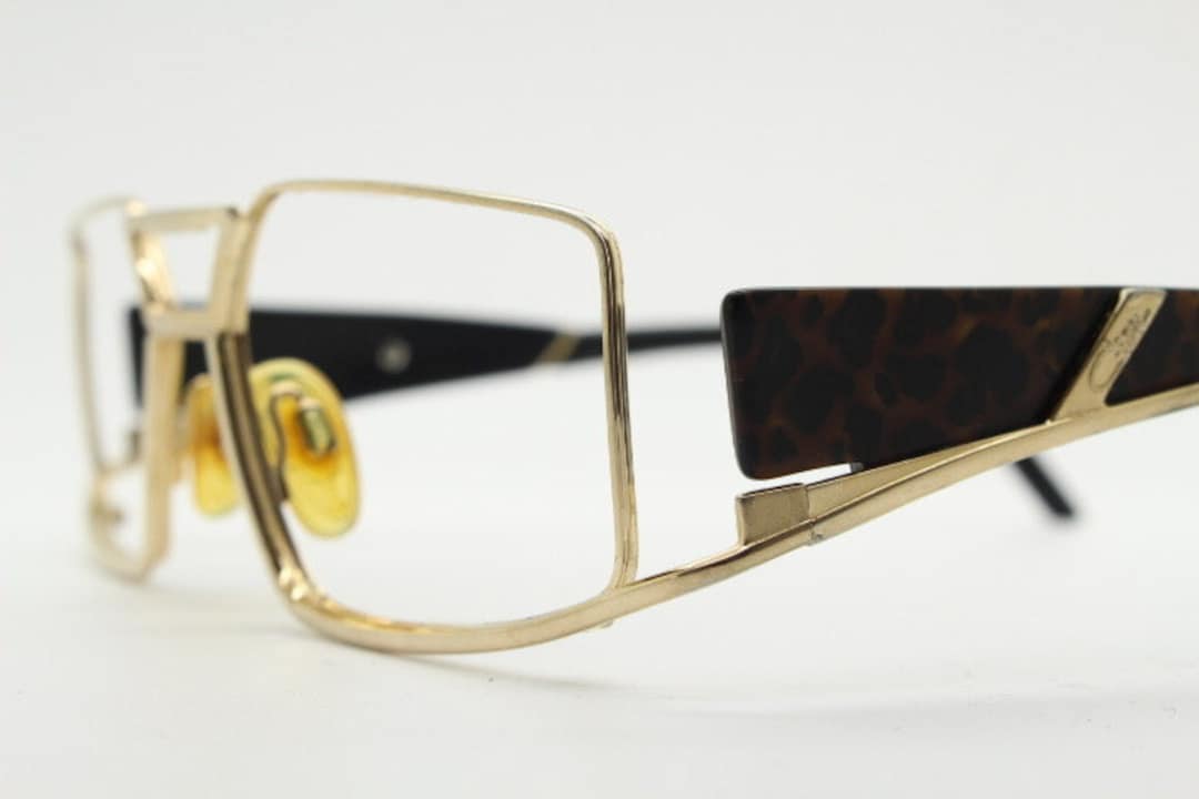 Cazal 80s Vintage Rectangular Eye Glasses. Extraordinary Open Sided ...