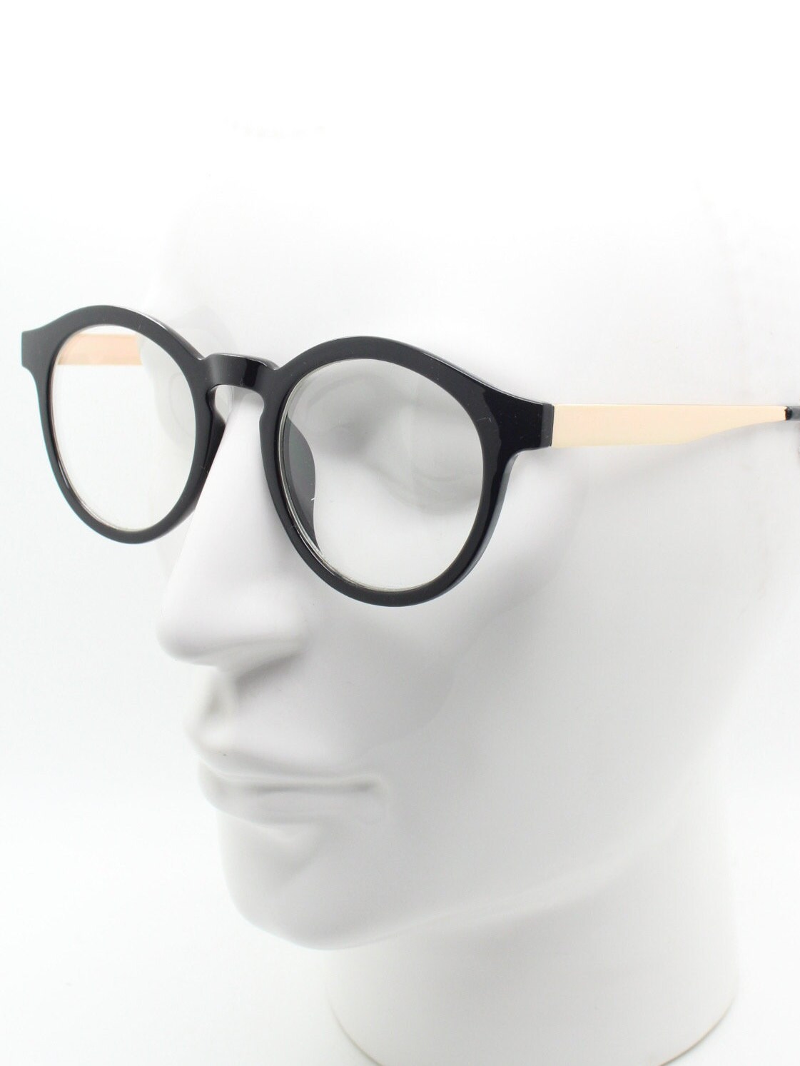 90s Vintage Round Glasses. Black 40s Style Optical Frames With - Etsy UK
