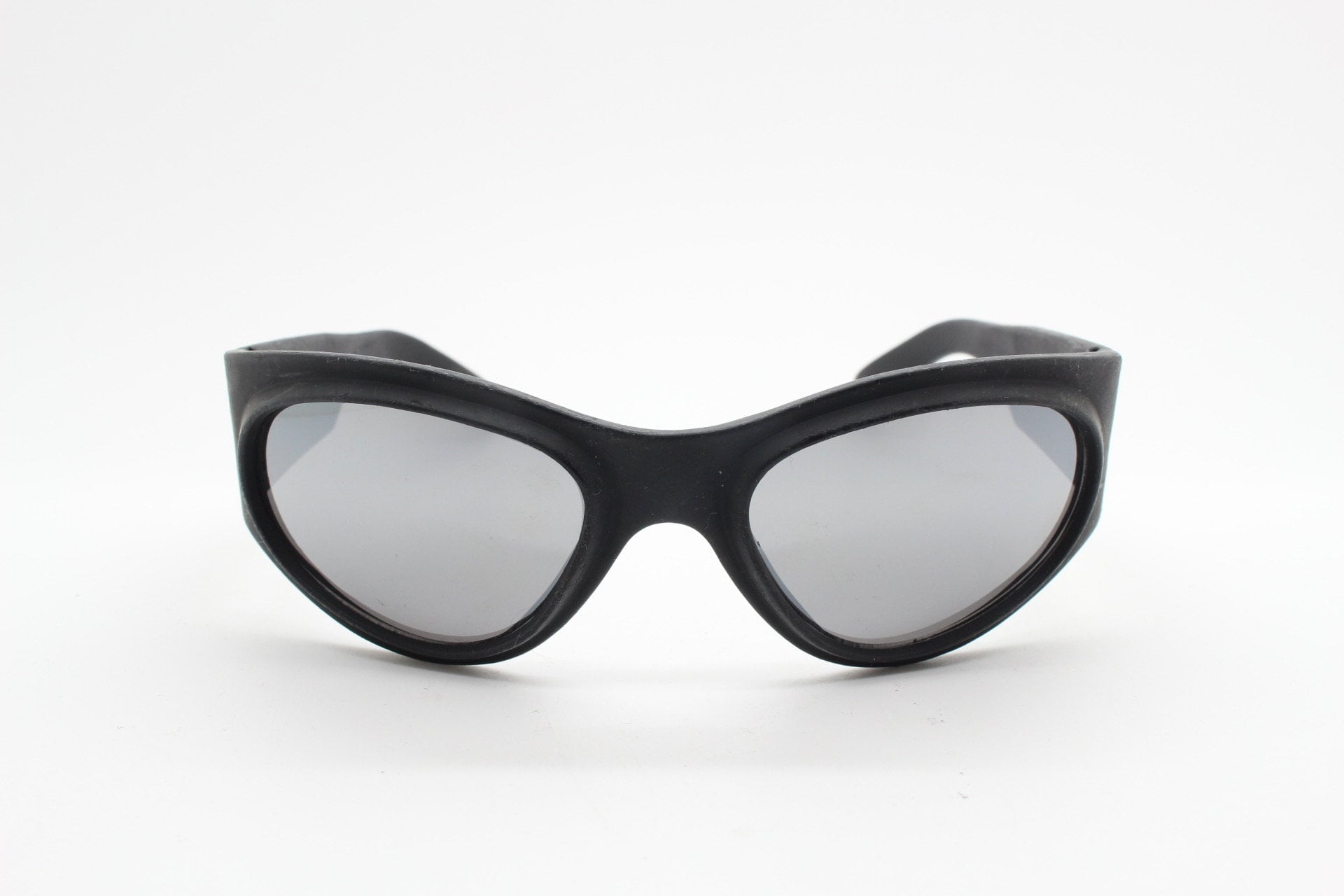 90s Vintage Futuristic Super Hero Bug Eye Goggle Sunglasses. Black ...