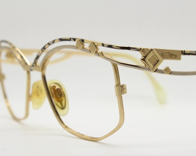 Cazal 80s Vintage Angular Hexagon Eye Glasses. Extraordinary Double ...