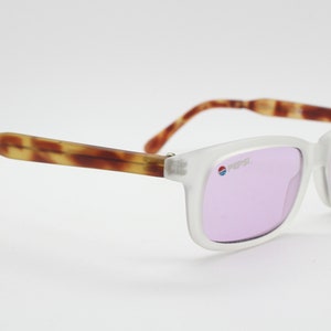 Pepsi 90s Vintage Sunglasses. Low Profile Rectangular Frosted Frame ...