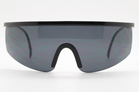 80s vintage visor sports shield sunglasses. Flat top … - Gem