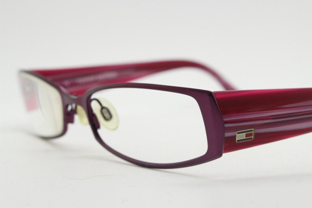 Tommy Hilfiger 90s Vintage Glasses Model 3214A. Pink and Red Tone ...