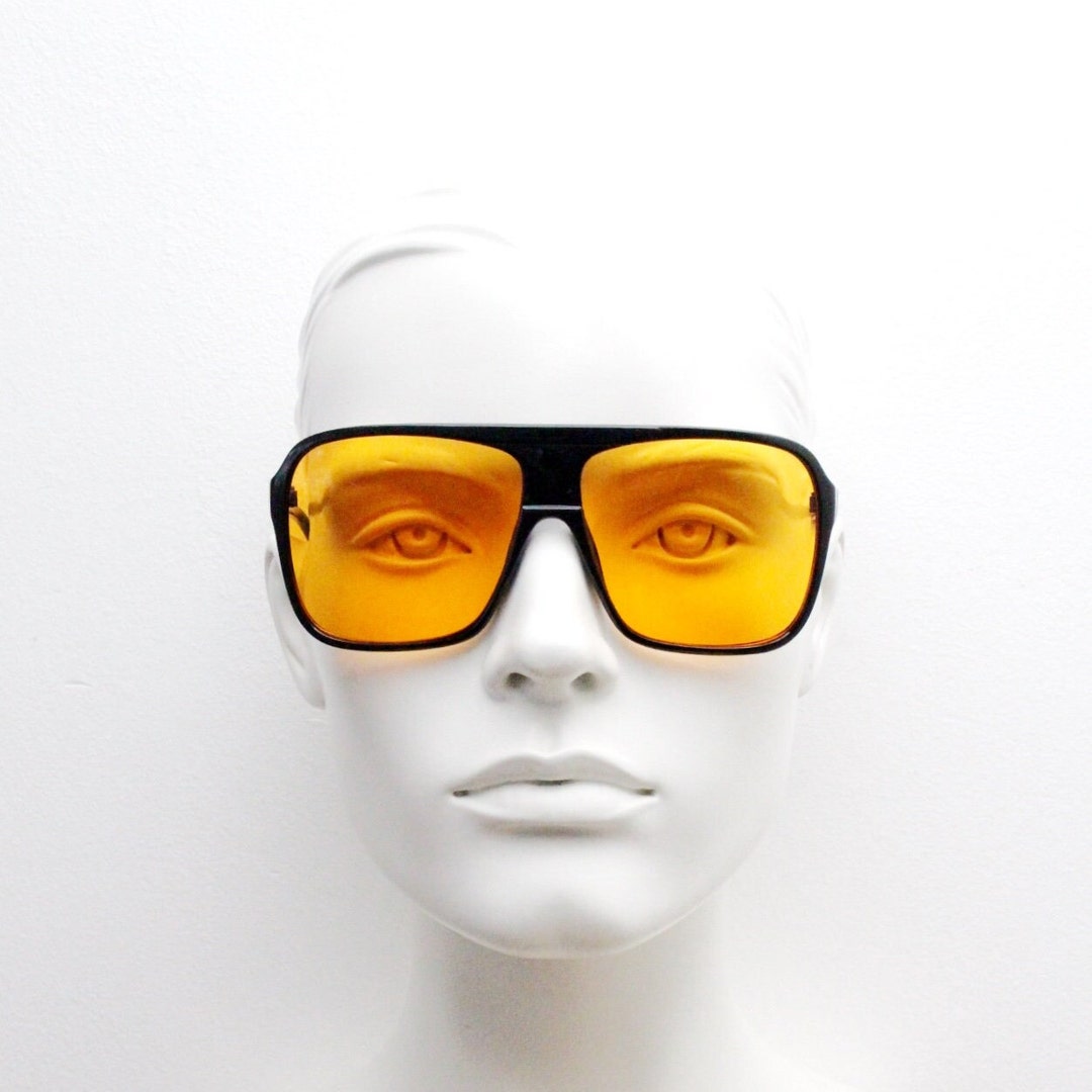 Y2K Vintage Square Aviator Sunglasses. Classic 70s Design Aviators in ...