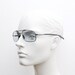 90s Vintage Modified Rectangular Aviator Sunglasses. Gunmetal Chrome ...