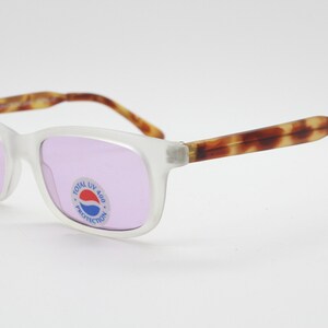 Pepsi 90s Vintage Sunglasses. Low Profile Rectangular Frosted Frame ...